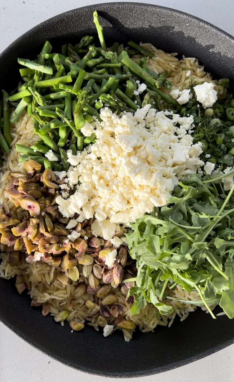 Spring Green Orzo Salad - Brita Cooks