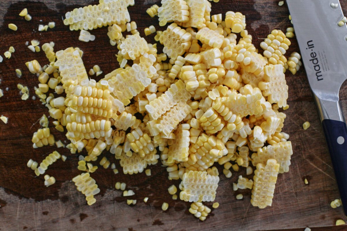 Roasted Corn Pasta Salad with Bacon, Broccoli & Boursin – britacooks